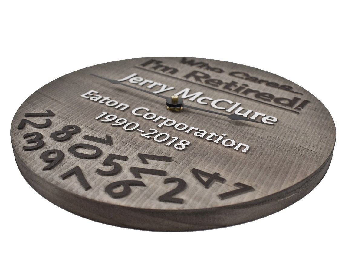 11 Inch Personalized Retirement Clock. Great Retiree Gift for - Etsy