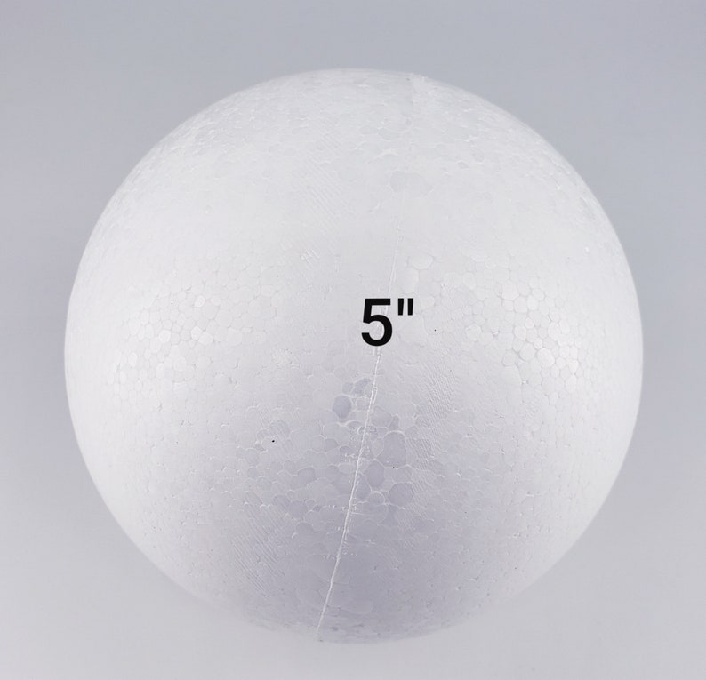 White Round Smooth Poly Foam Modelling Polystyrene Styrofoam Ball for ...