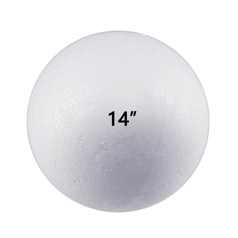 White Round Smooth Poly Foam Modelling Polystyrene Styrofoam Ball for ...