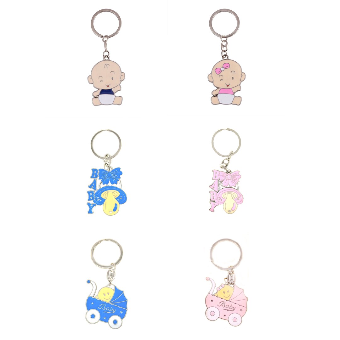 Baby Shower Baby Girl & Baby Boy Keychain Party Favors Recuerdos De ...
