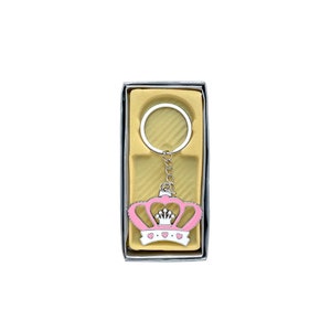 Royal Crown Princess Metal Keychain Baby Shower Birthday Party Favors ...