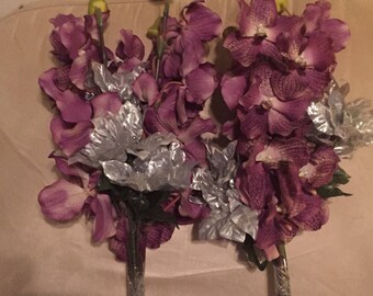 Silk flower arrangement | Etsy