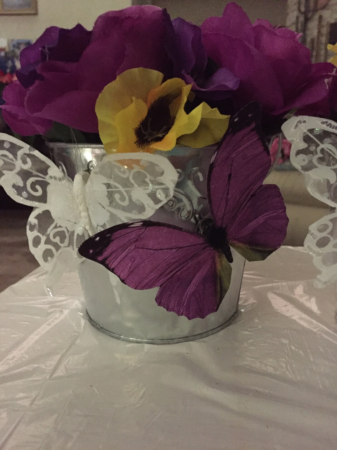 Metal Bucket Flower Arrangements - Etsy