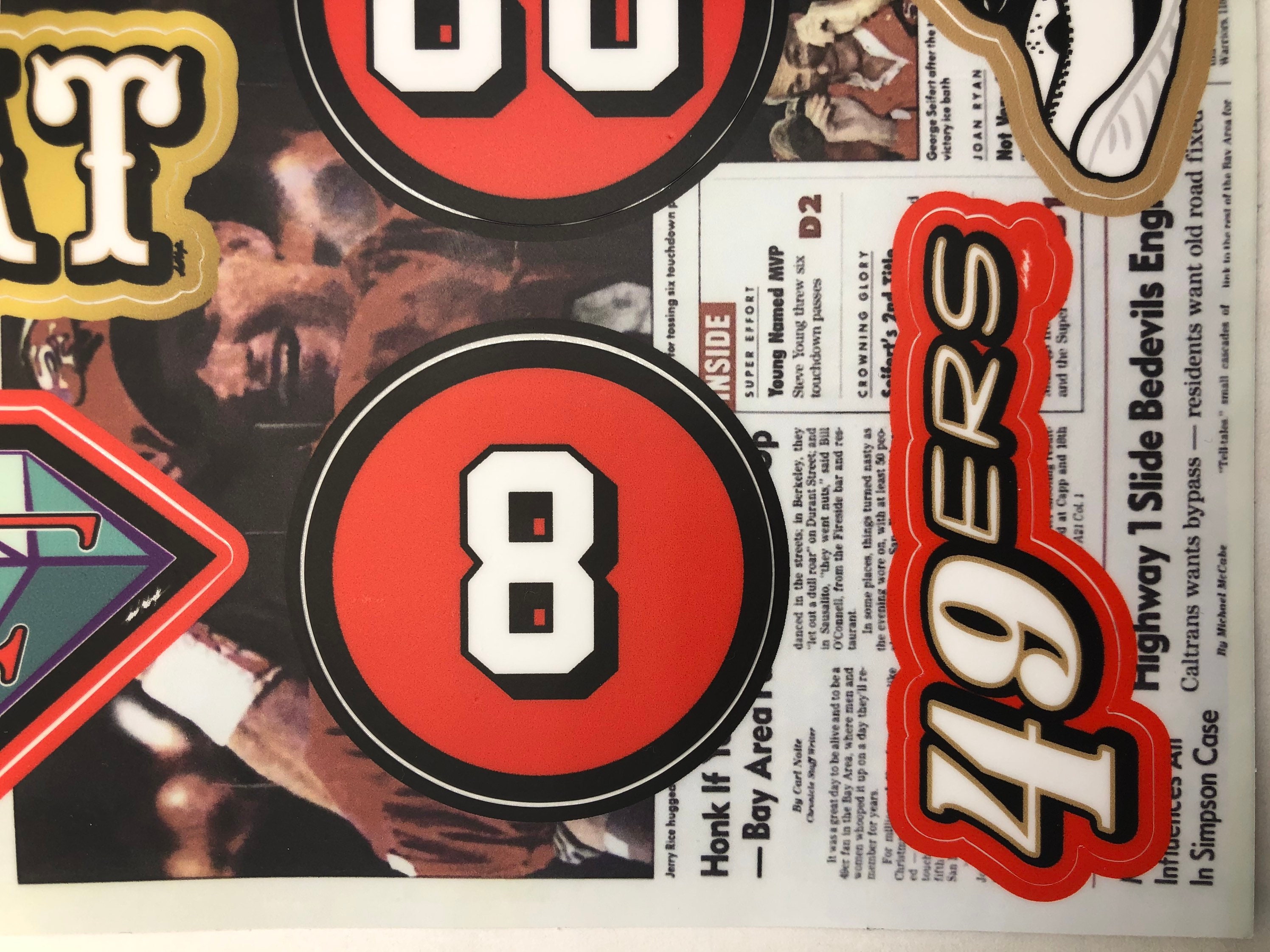 Niners Themed Sticker Sheet 5x7 Die Cut Stickers - Etsy