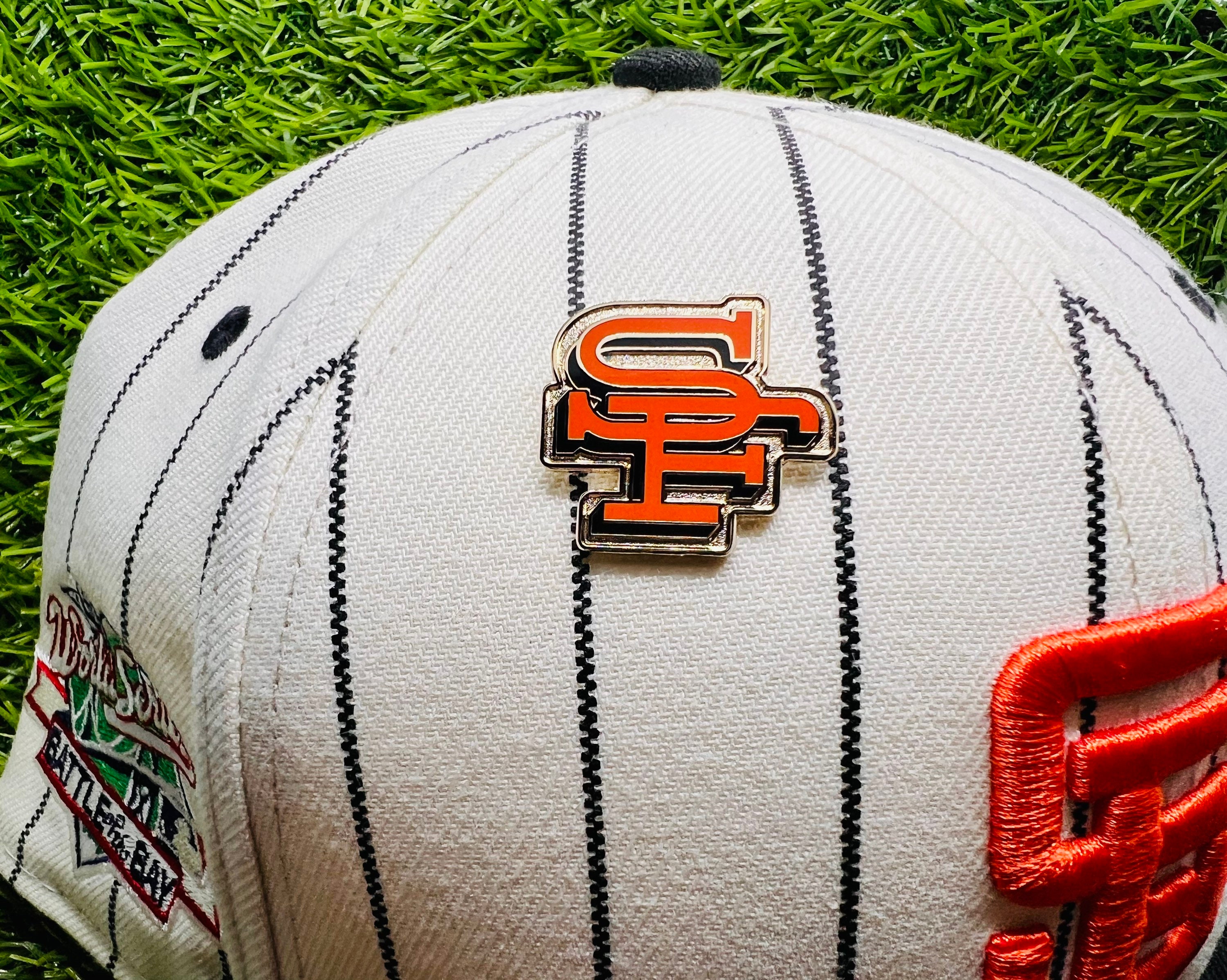 SF Monogram Hard Enamel Pin - Etsy