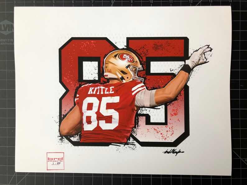 49ers George Kittle Digital Art Print | Etsy
