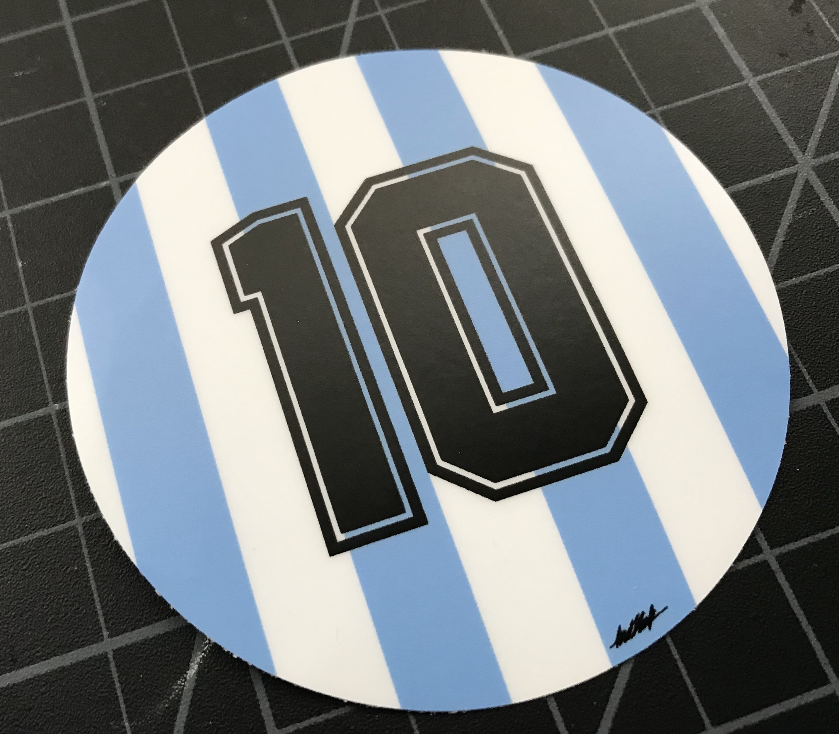 Maradona #10 Die Cut Sticker - Etsy