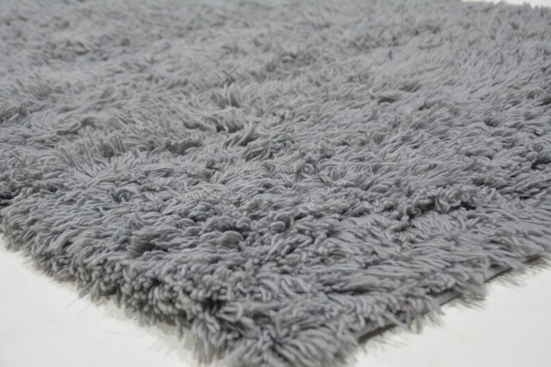 No 1047 Long-pile, High-pile Carpet Shaggy Wool New Color: Gray 210 X ...