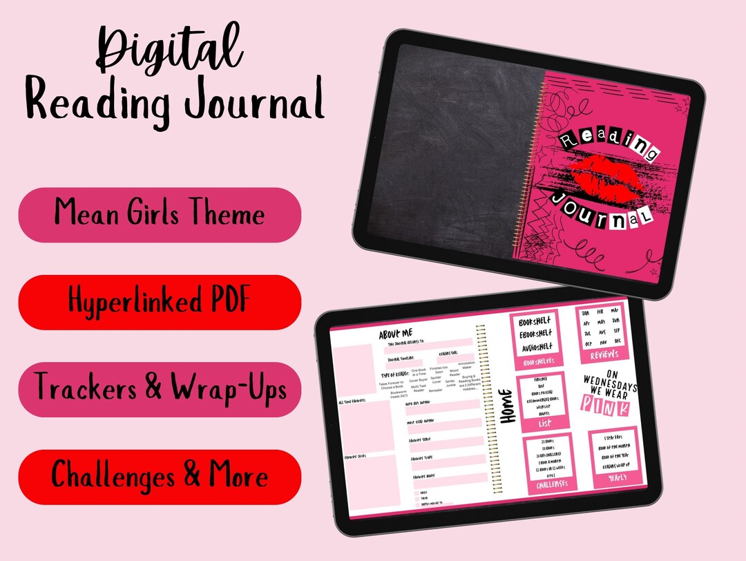 Mean Girls Reading Journal: Burn Book Inspired, Digital Book Tracker ...