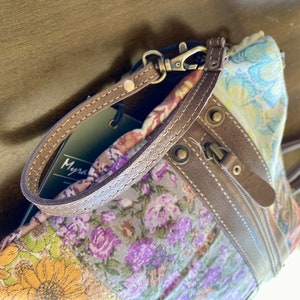 Floral Patchwork Crossbody Bag, Spring MYRA Purse, Colorful Canvas Tote ...
