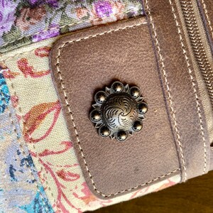 Floral Patchwork Crossbody Bag, Spring MYRA Purse, Colorful Canvas Tote ...