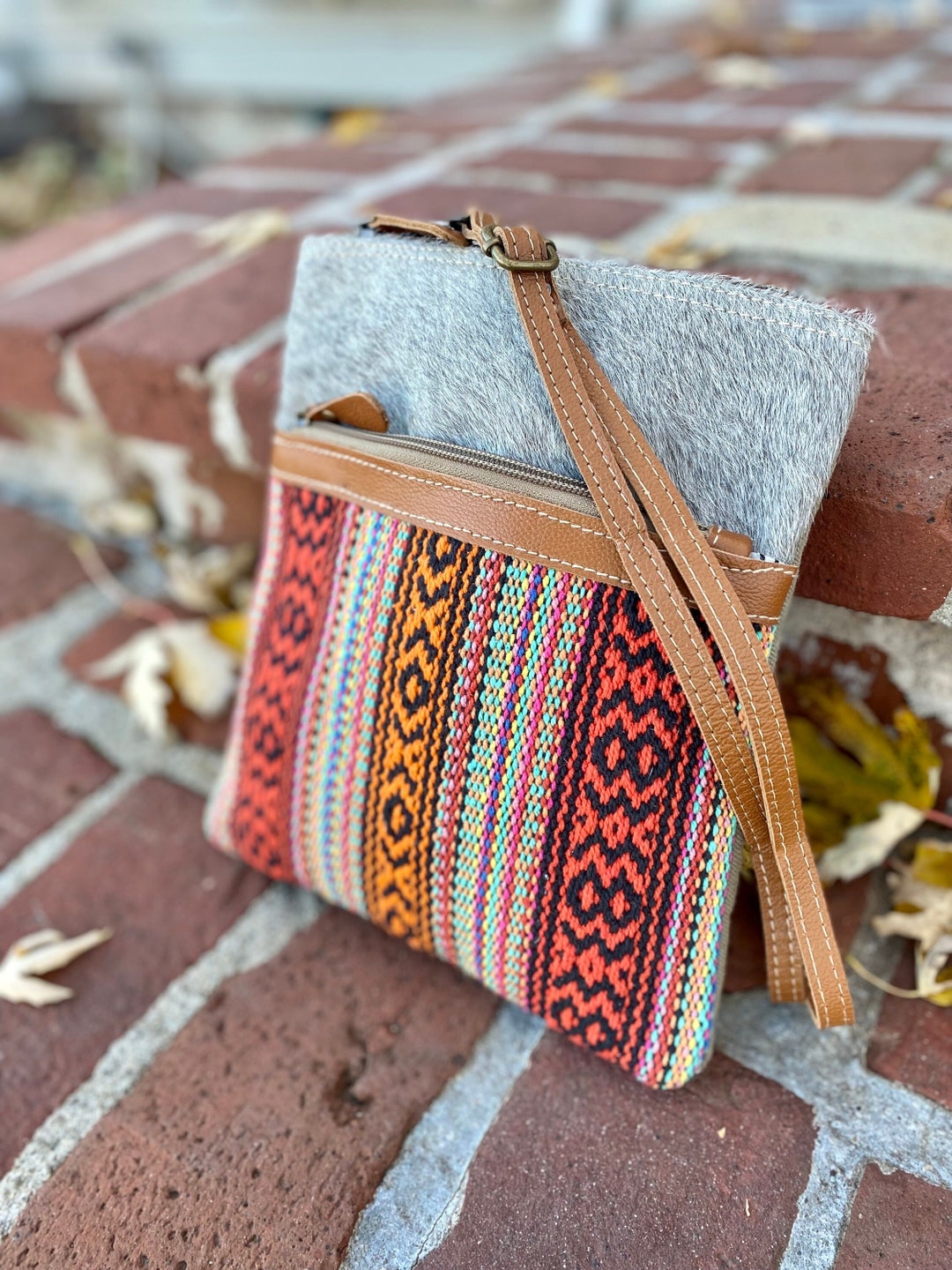 Small MYRA Colorful Crossbody / Cowhide Sling Bag / Convertible Handbag ...