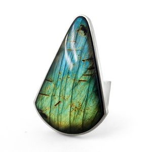 Labradorite Arrowhead Ring. Sterling Silver Arrowhead Ring. Arrow Point ...