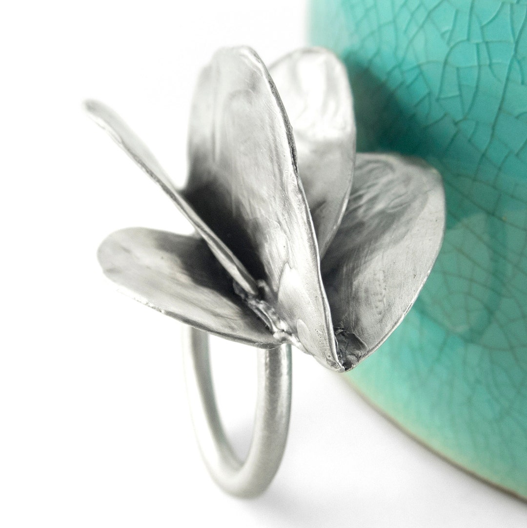 Architectural Silver Ring. Sculptural Silver Ring. Contemporary Silver ...