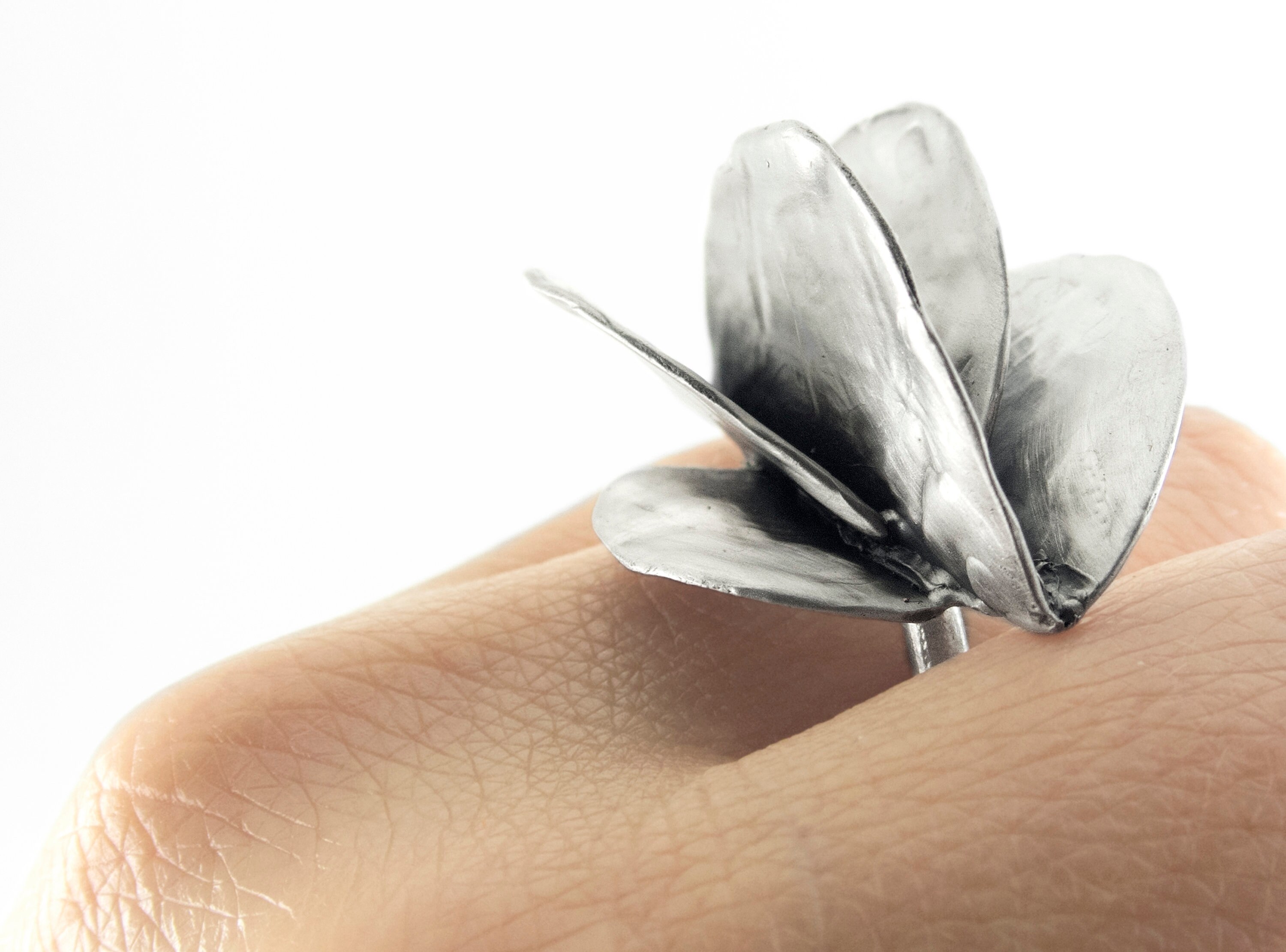 Architectural Silver Ring. Sculptural Silver Ring. Contemporary Silver ...