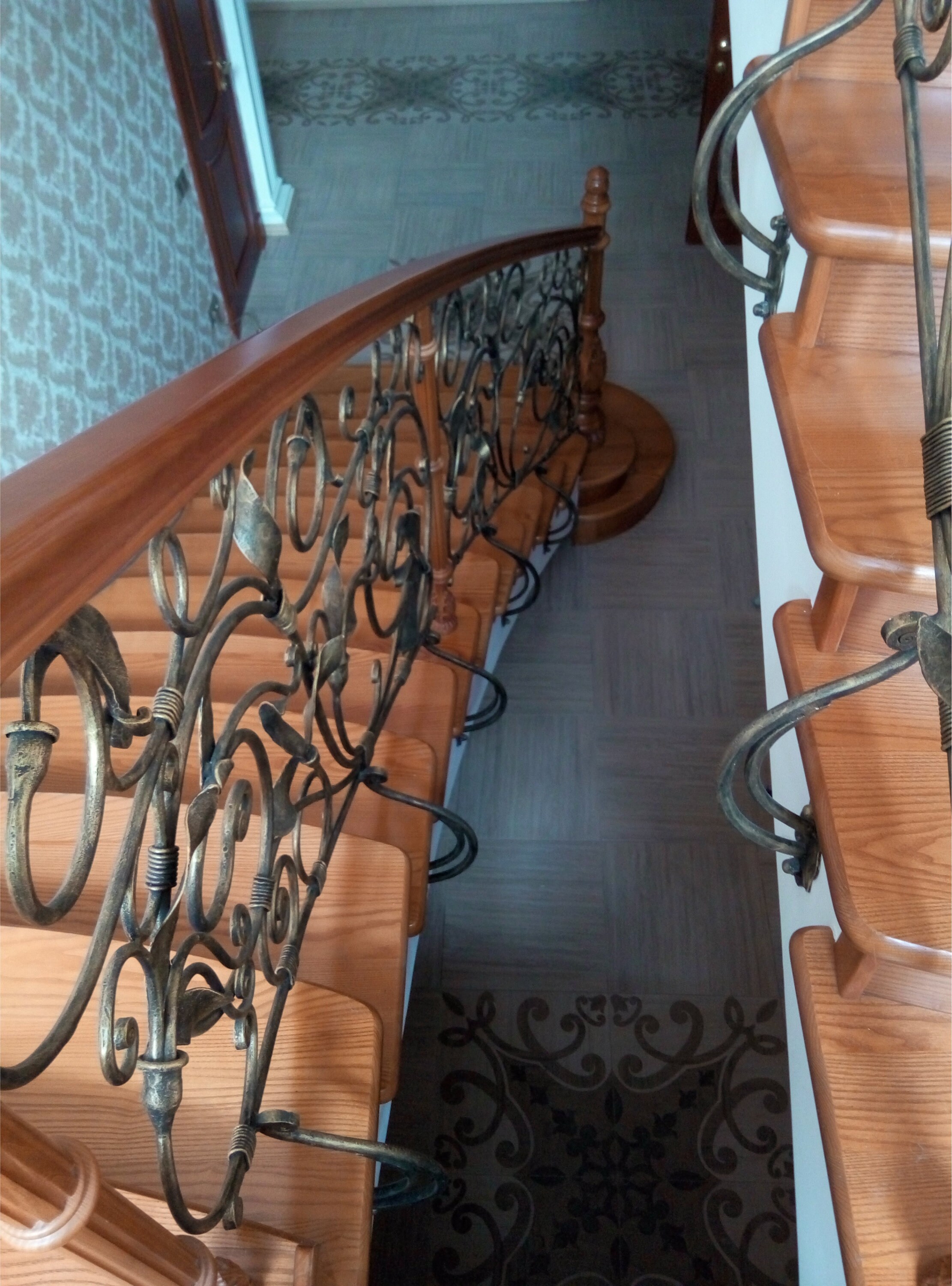 Wrought Iron Railings Forged Railings for Stairs Custom - Etsy