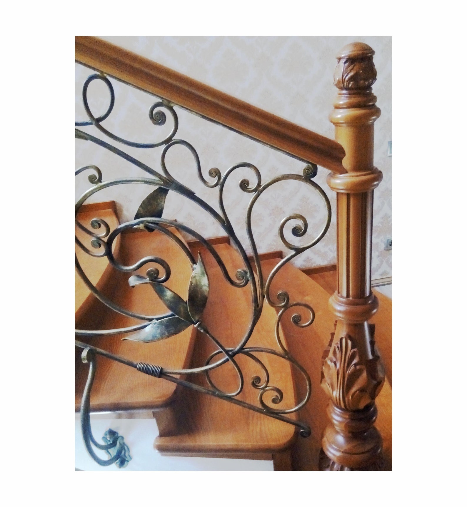 Wrought Iron Railings Forged Railings for Stairs Custom - Etsy