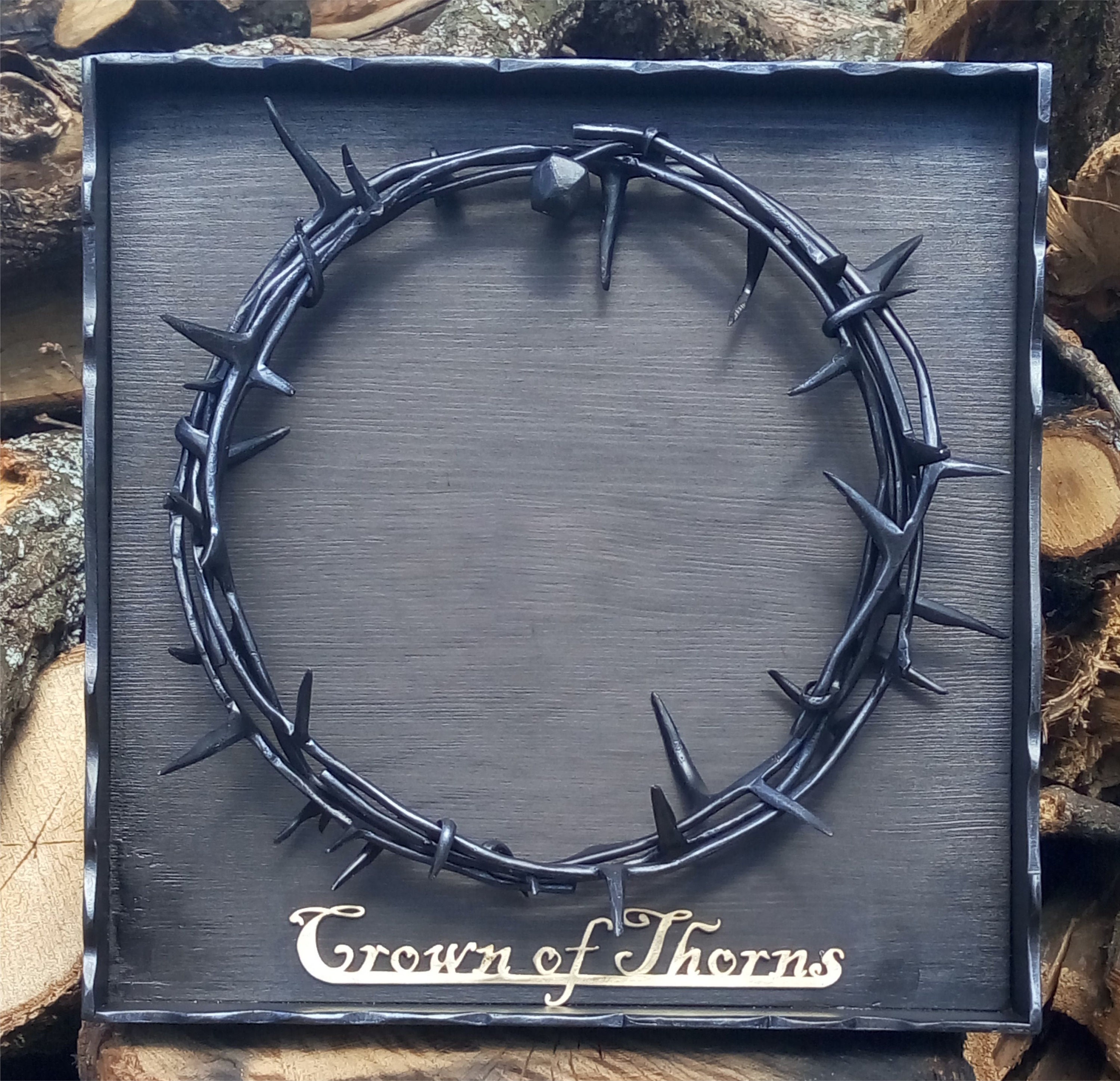 Forged Crown of Thorns, Wrought Iron Hammered Crown of Thorns, Unique ...