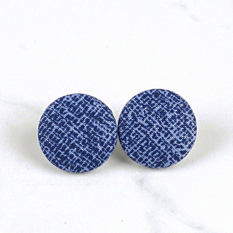 Denim Blue Earrings - Etsy