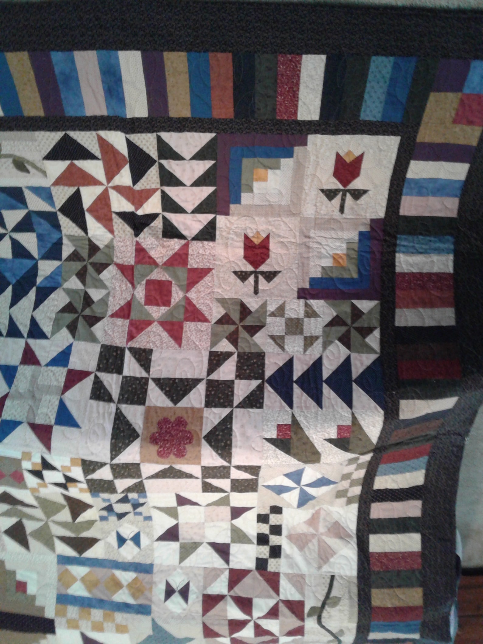 Country Sampler Quilt, Handmade Quilt, Quilt for Sale, Gift Quilt ...