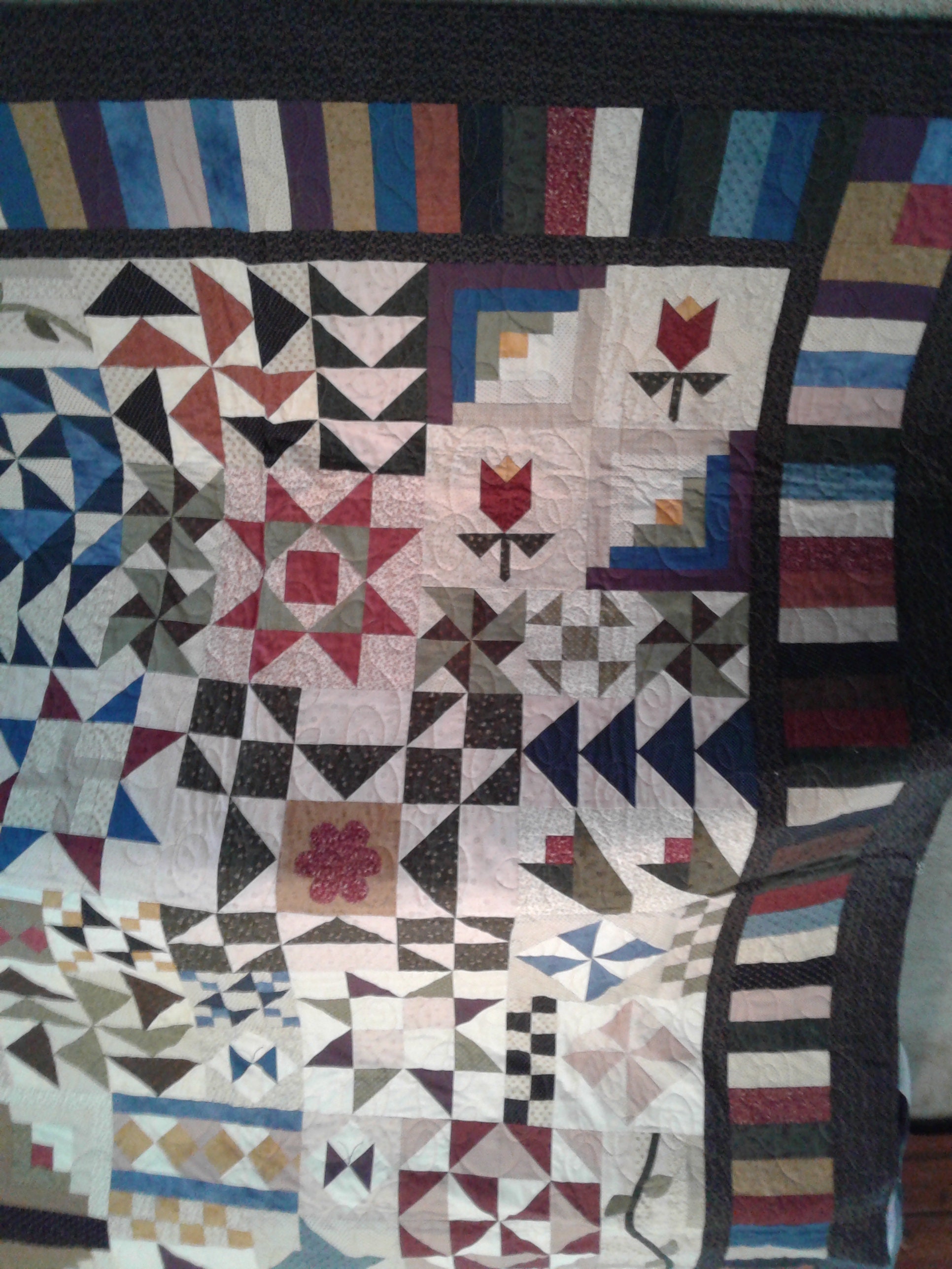 Country Sampler Quilt, Handmade Quilt, Quilt for Sale, Gift Quilt ...