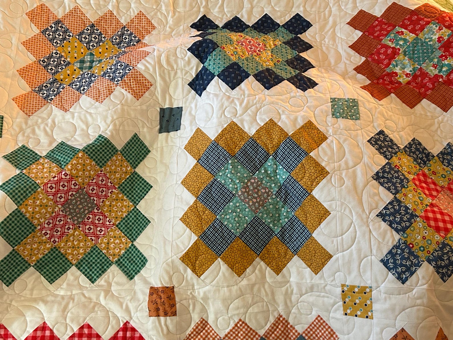Great Granny Square Quilt, Handmade Quilt, Quilt for Sale, Quilted ...