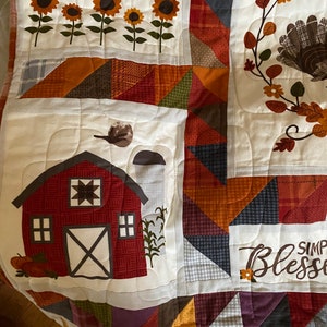 Be Thankful , Handmade Quilt, Quilt for Sale, Quilted Throw, Gift Quilt ...