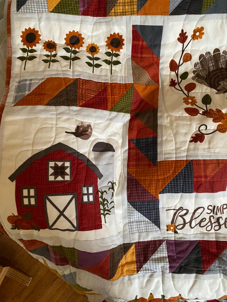 Be Thankful , Handmade Quilt, Quilt for Sale, Quilted Throw, Gift Quilt ...