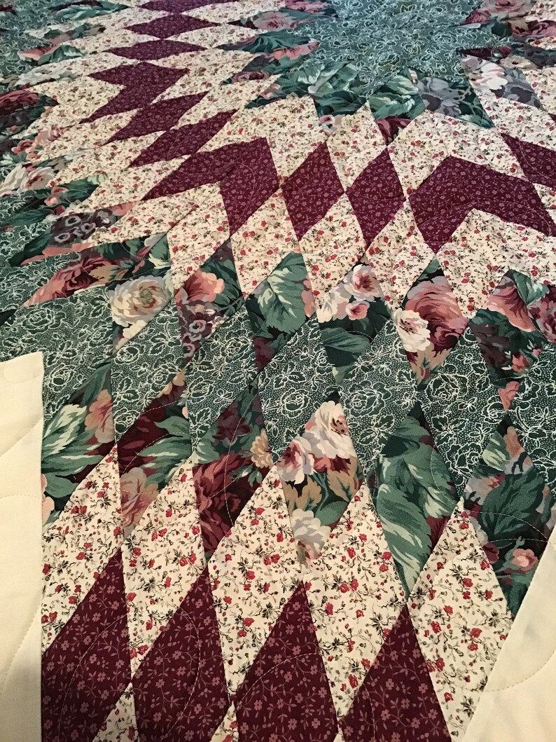 Amish Lonestar Handmade Quilt Country Style Quilt Maroon - Etsy Ireland