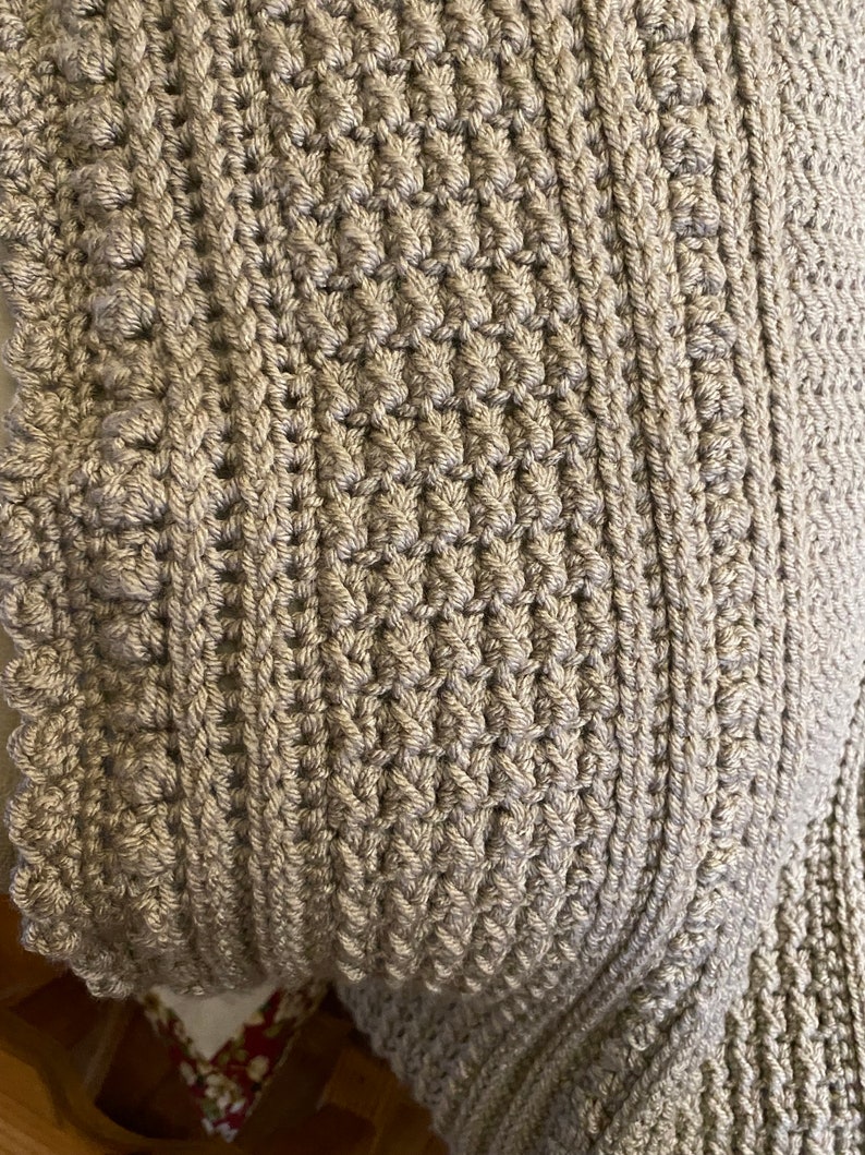 Berry Ridge Crochet Throw, Crocheted Blanket, Shower Gift, Wedding Gift ...