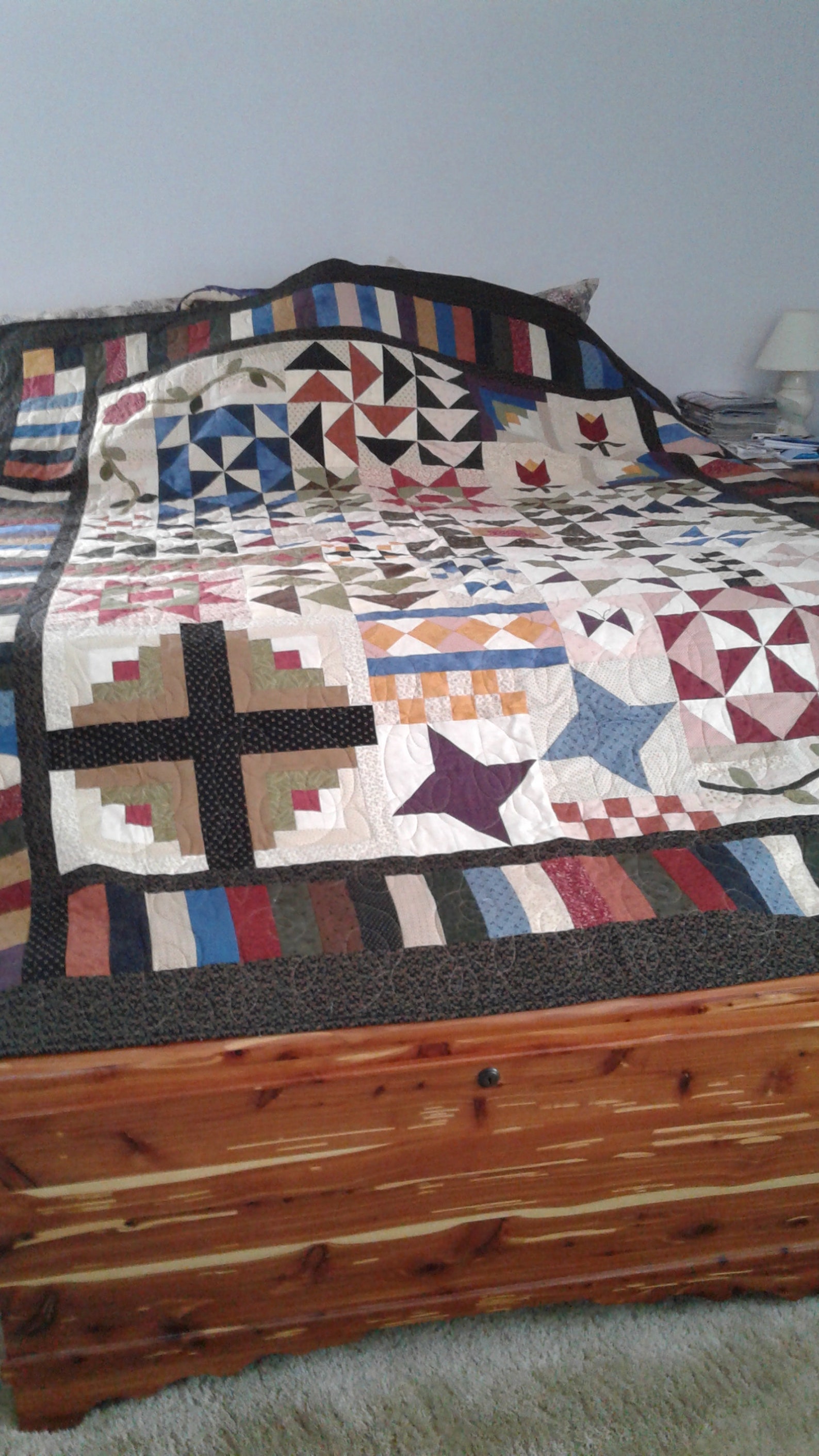 Country Sampler Quilt, Handmade Quilt, Quilt for Sale, Gift Quilt ...