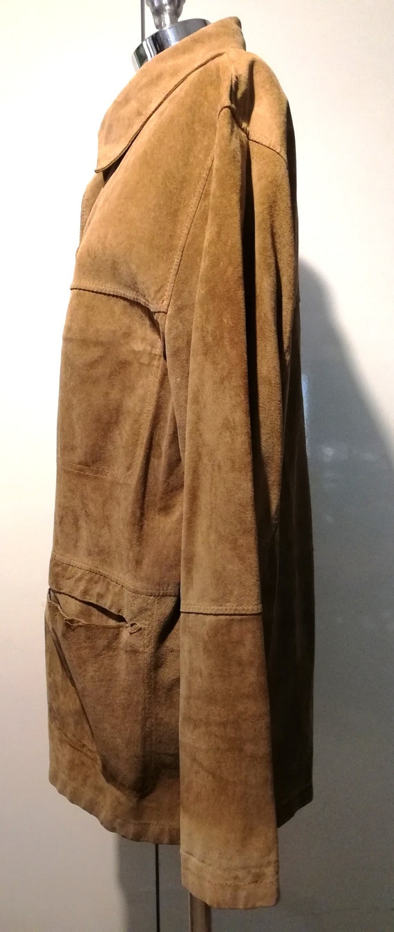 Vintage honey-colored reindeer men's jacket, original… - Gem