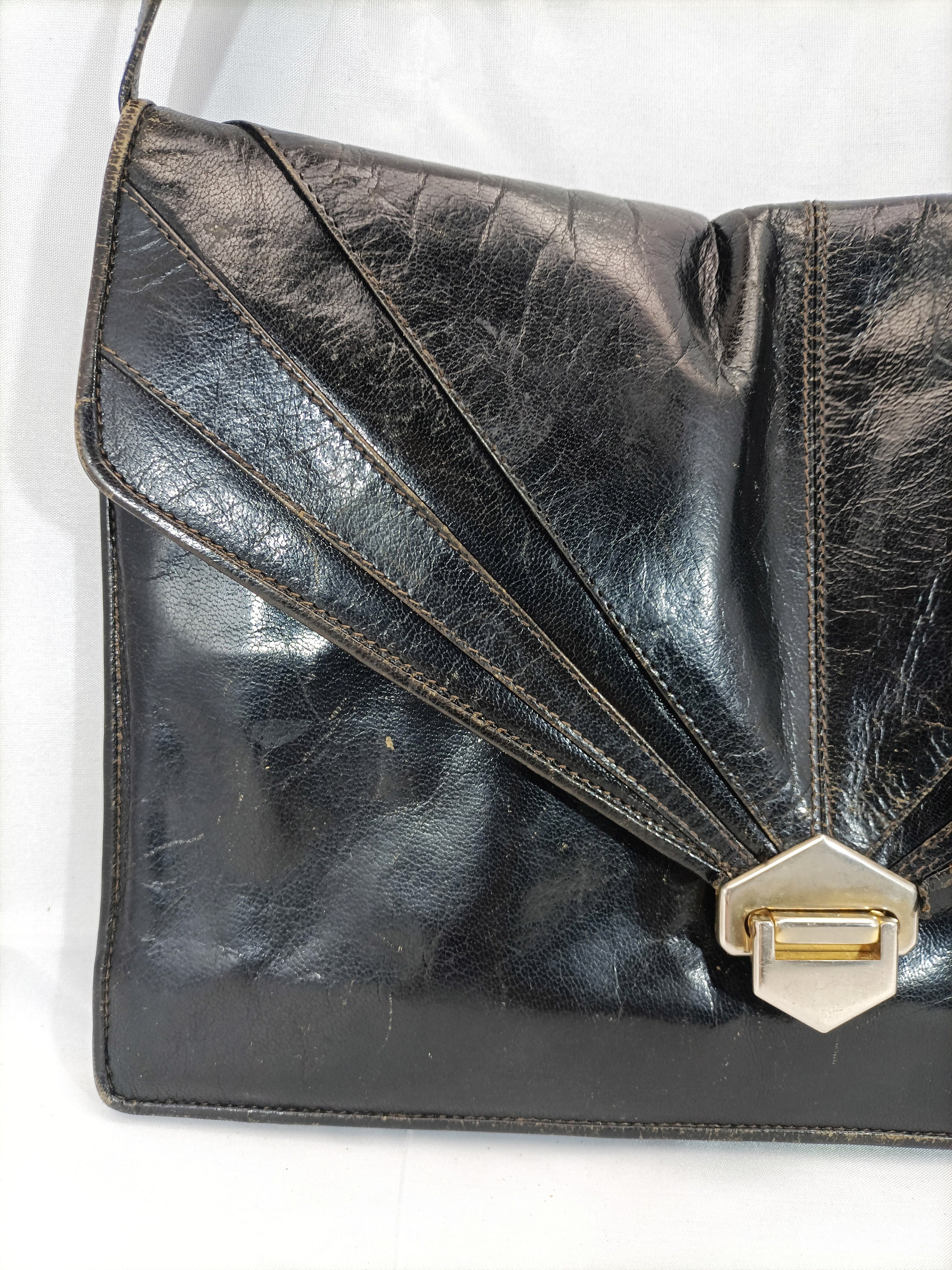 Vintage Clutch Bag With Deco Style Design, Original From the 70s - Etsy