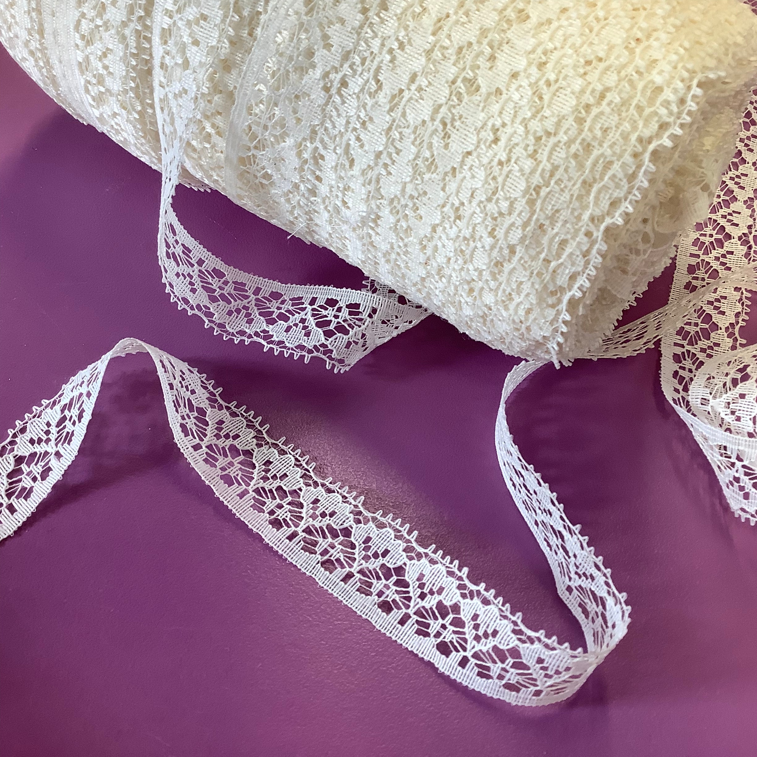 1 Wide Cream Lace Edging X 5 Metre - Etsy UK
