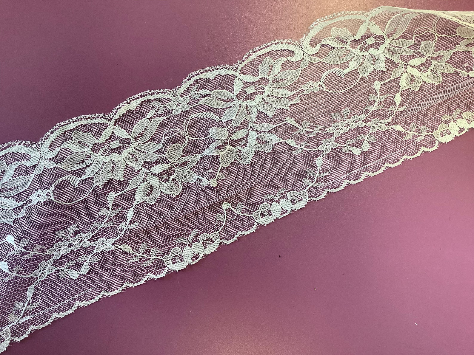 110mm Wide White Lace Sold by the Metre - Etsy
