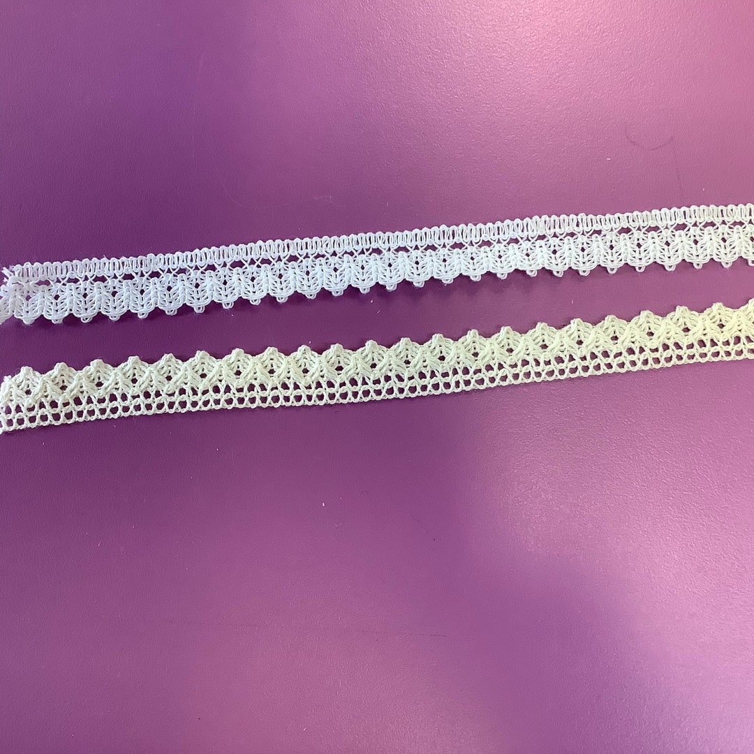 15mm Cotton Lace White or Cream Lovely Quality - Etsy UK