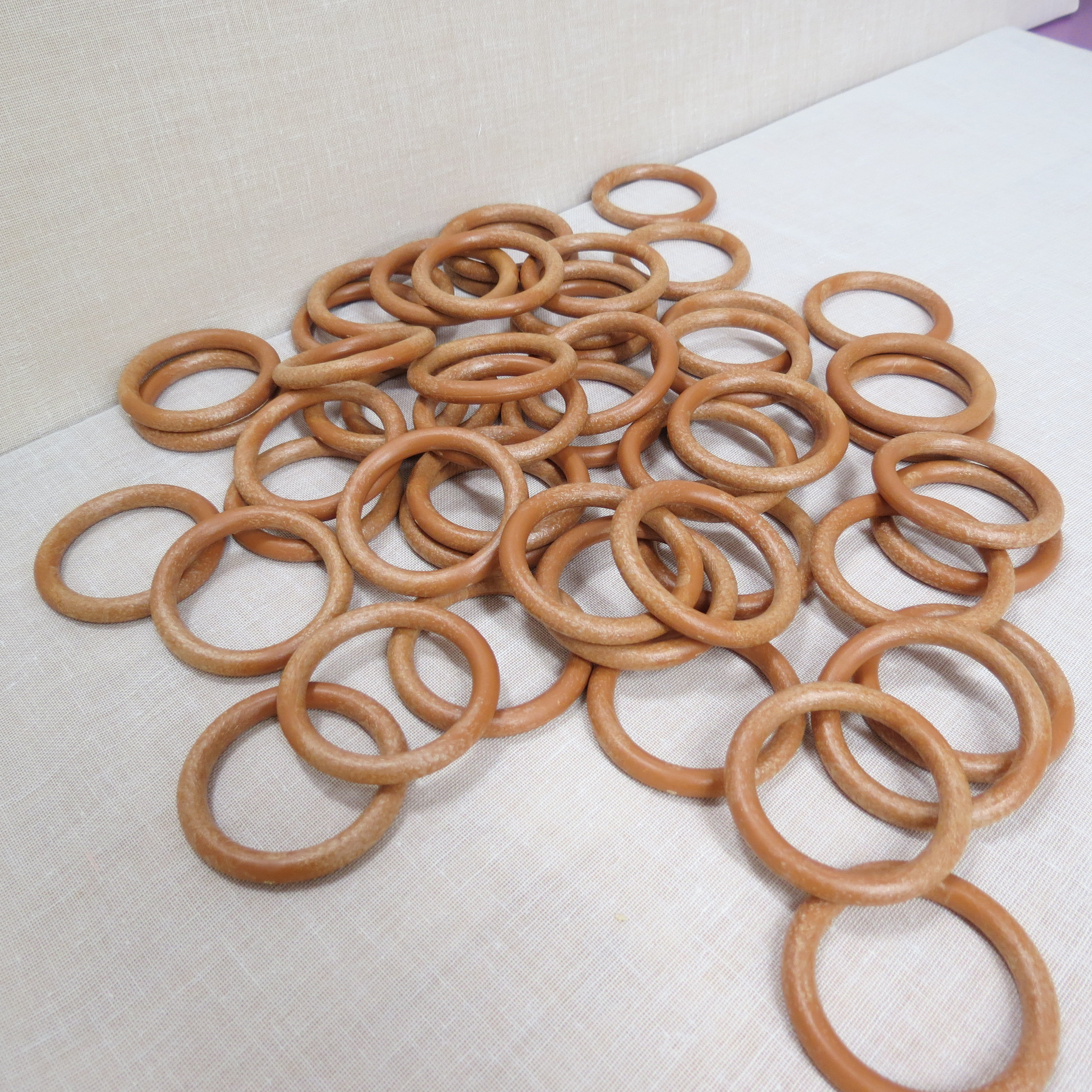 Macrame Rings 50mm 2 inch Pack of 10 | Etsy