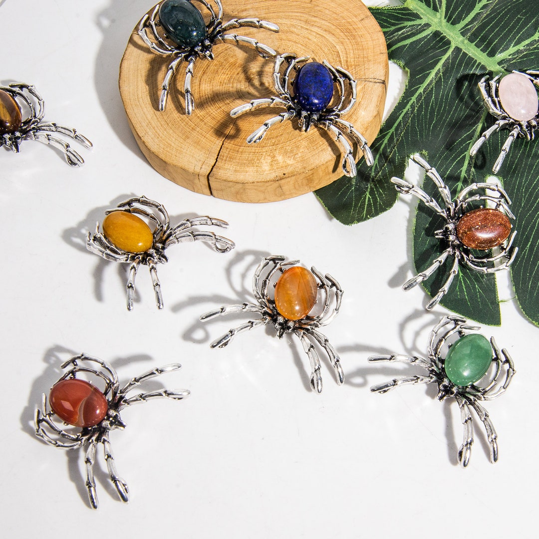 Wholesale Mixed Crystal Spider Pin(quantity Optional) - Etsy