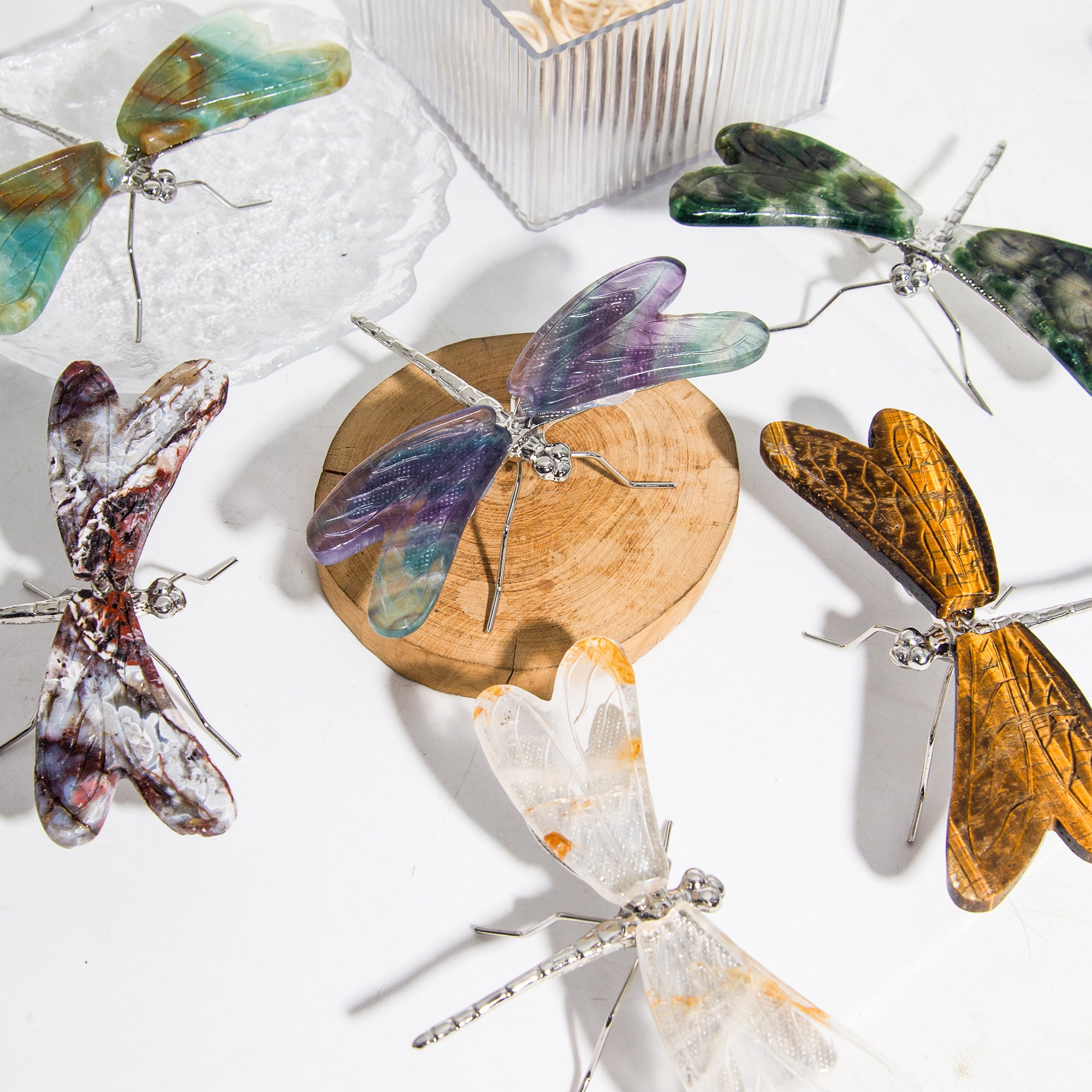 Wholesale 3pcs Mixed Crystal Dragonfly Crystal Gift - Etsy