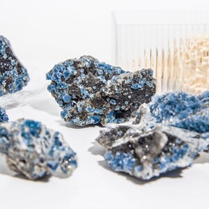 Wholesale 1 Lbs Natural Blue Fluorite&sphalerite Crystal Raws Stones ...