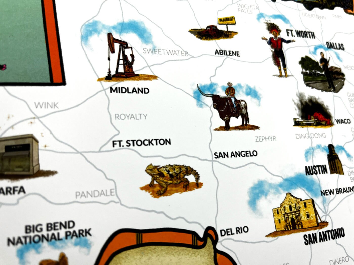 Greetings From Texas Map Poster - Etsy