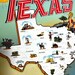 Greetings From Texas Map Poster - Etsy