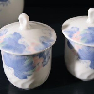 Pastel Grape Tea Set, Teapot & Two Cups - Etsy