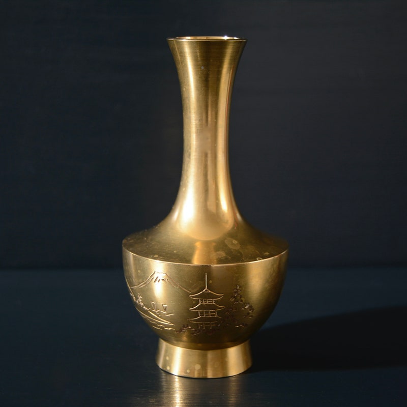 Brass Vase - Etsy