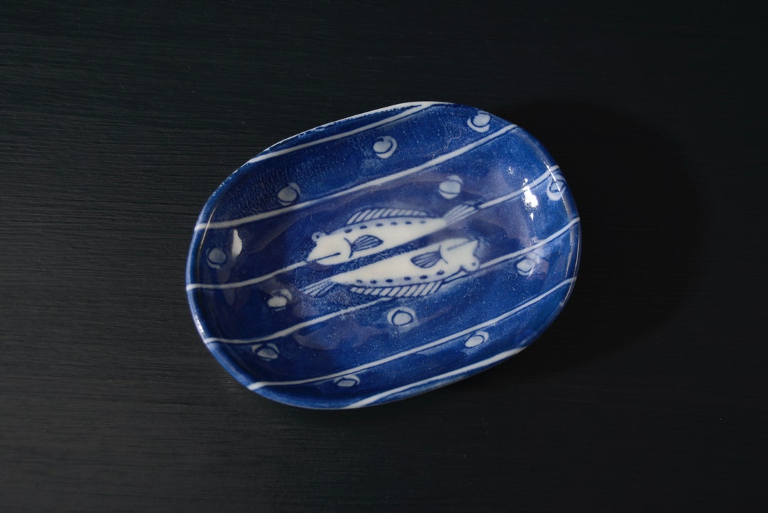 Blue Fish Mame Zara Dipping Bowl - Etsy