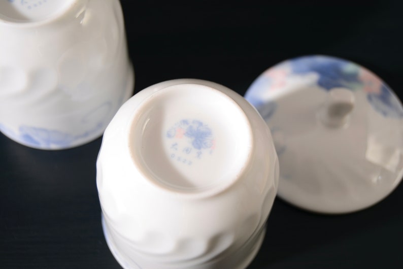 Pastel Grape Tea Set Teapot & Two Cups - Etsy