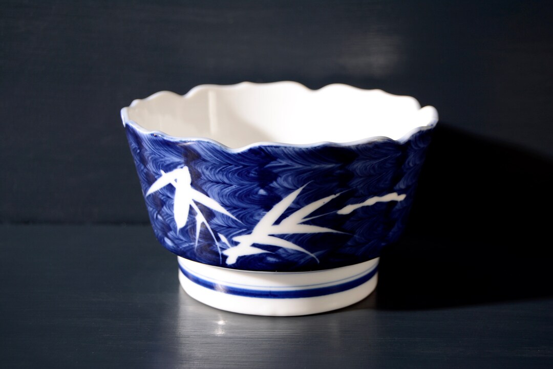 Bamboo Rice Bowl With Wide Foot - Etsy