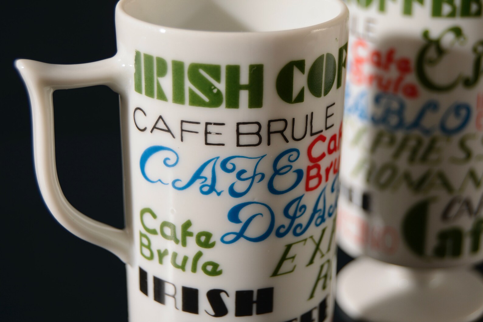 Vintage Irish Coffee Mugs Set of 2 | Etsy