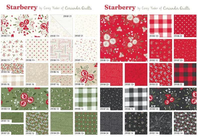 Moda Corey Yoder of Coriander Quilts Starberry - Precuts - Charm Pack ...