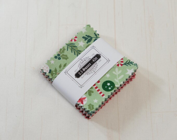 Kimberbell Quilty Little Christmas - Precuts - Mini Charm Pack - 2.5in ...